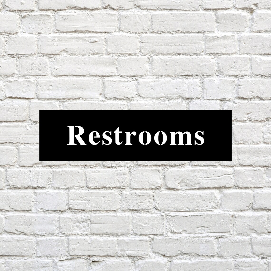 Restroom Sign Custom Restroom Sign Business Sign | Etsy