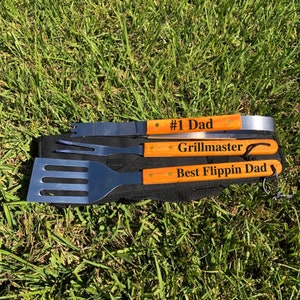 Grill-master Set, BBQ Set, BBQ Set for Husband, Bbq Set for Dad, Gift ...