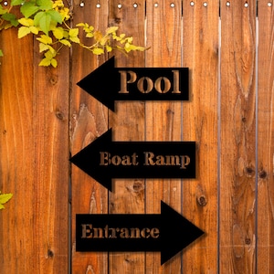 Metal Poolside Outdoor Oasis Sign-metal Swimming Pool Sign-metal ...