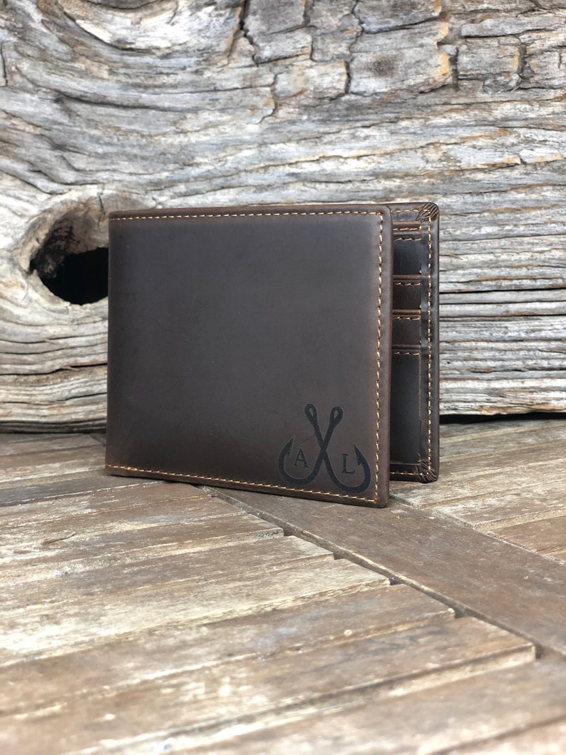 Man Wallet Christmas Gift Mens Leather Wallet Personalized - Etsy