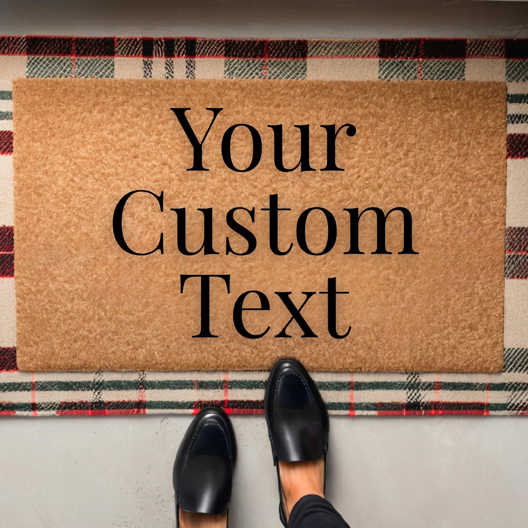 Custom Door Mat, Last Name Door Mat, Personalized Rug, House Rug ...