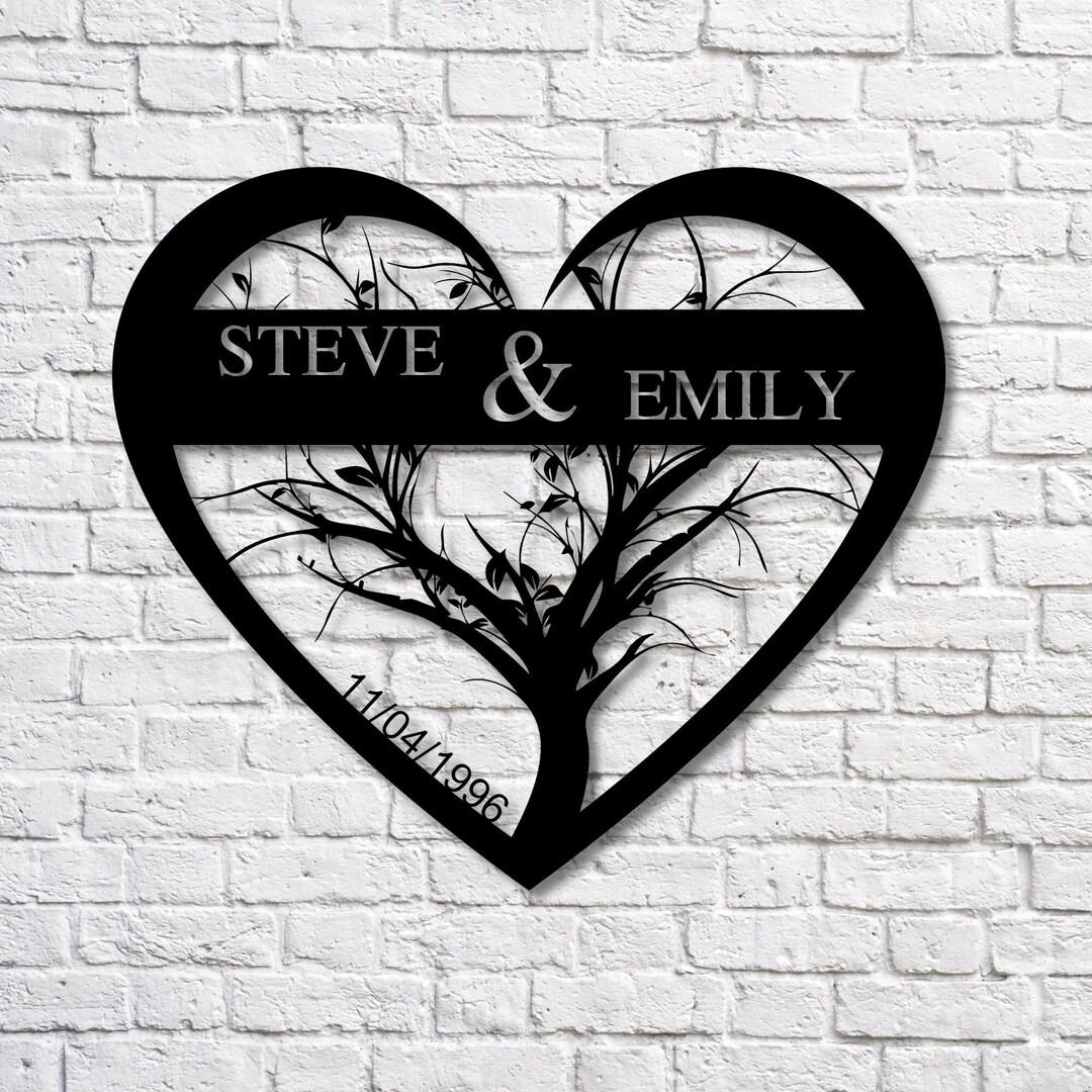 Metal Heart Sign, Valentines Sign, Daughter Sign, Mothers Day Gift, Mom ...