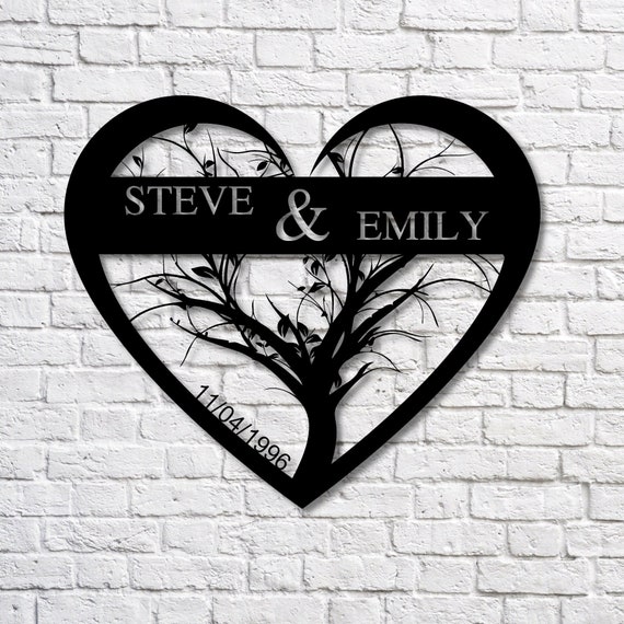 Metal Heart Sign Valentines Sign Daughter Sign Mothers Day - Etsy