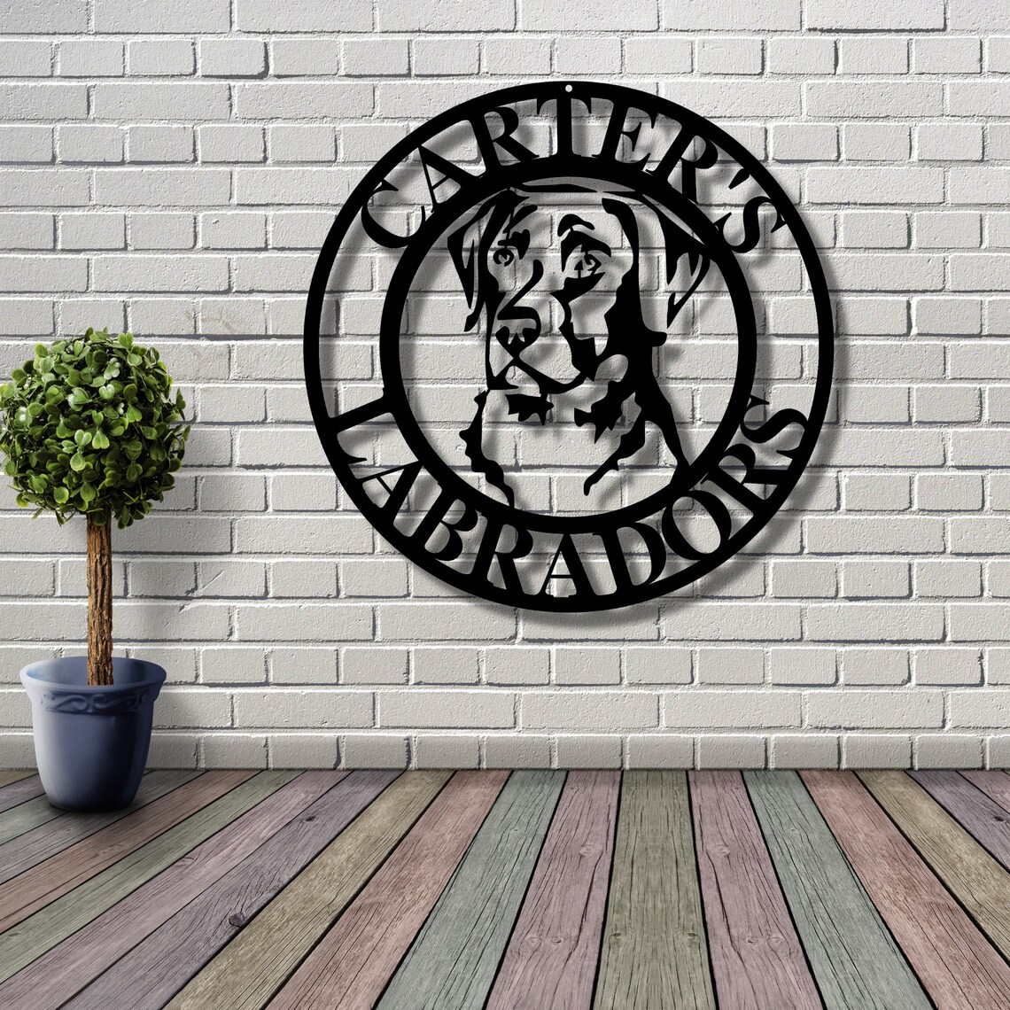 Custom Metal Dog Sign, Dog Name Metal Sign, Personalized Pet Name Sign ...
