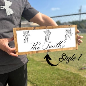 Birth Month Wood Sign, Custom Birth Month Sign, Personalized Wood Sign ...