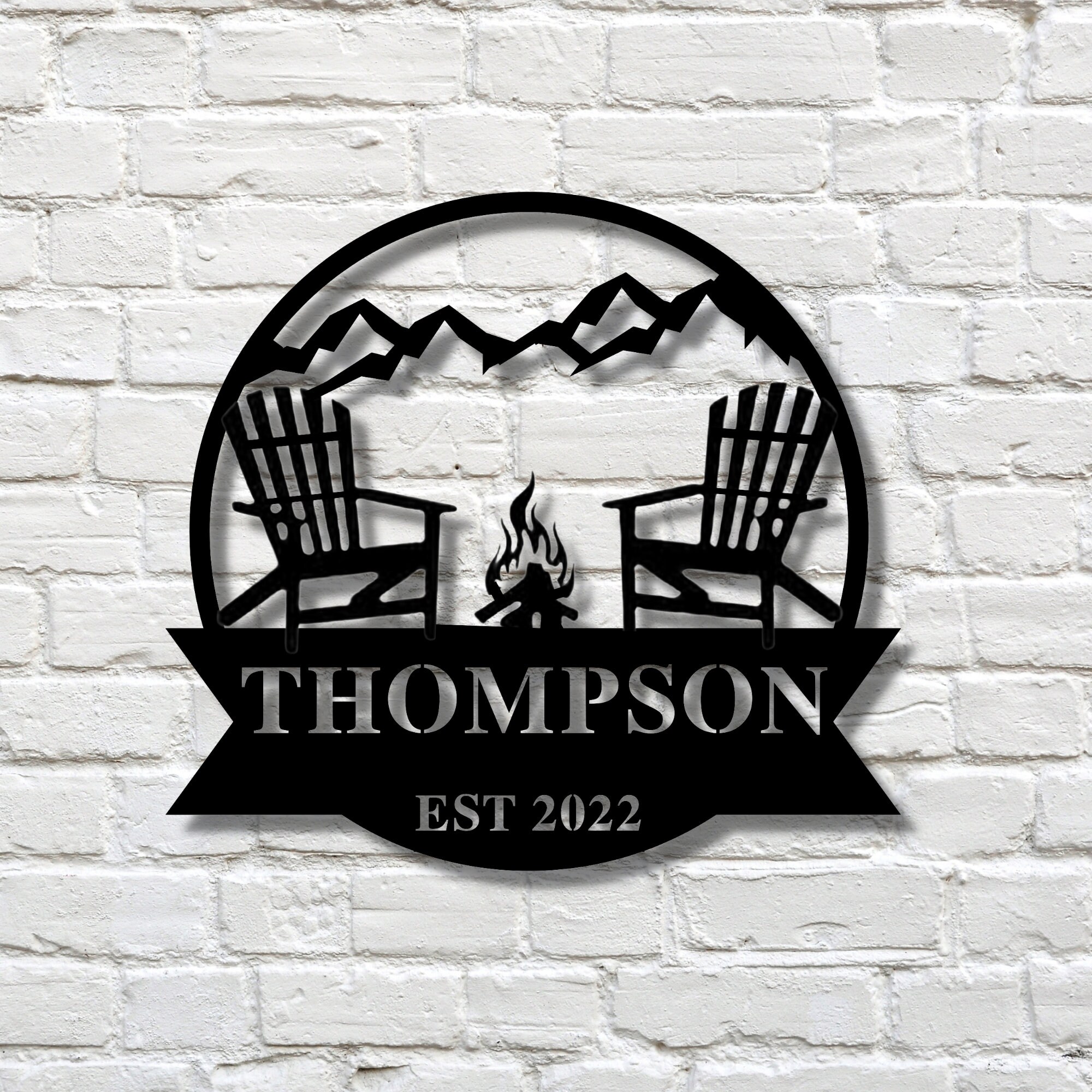 Metal Outdoor Sign Custom Campfire Sign Camper Decor - Etsy