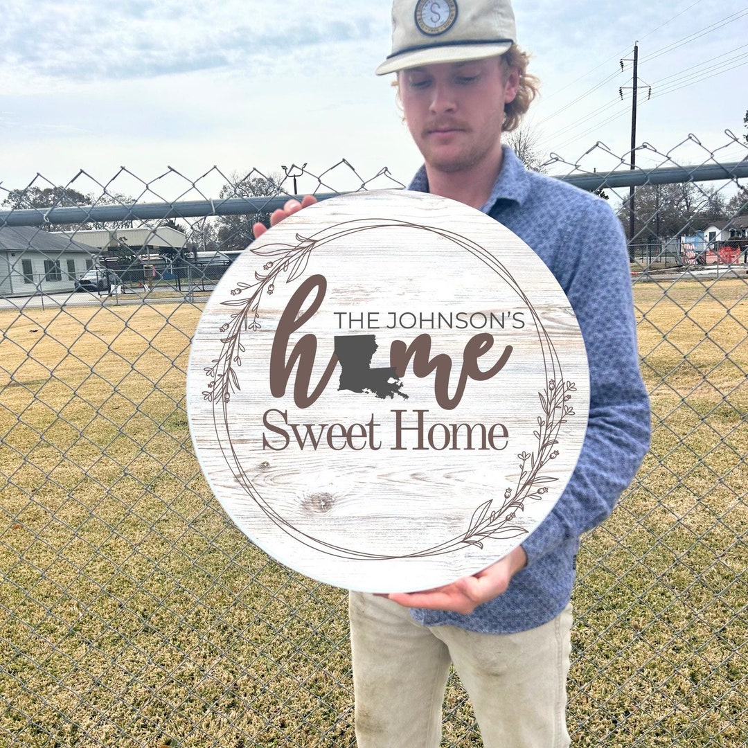 Farmhouse Wall Decor | Home Sign | Established Sign | Home Sweet Home ...