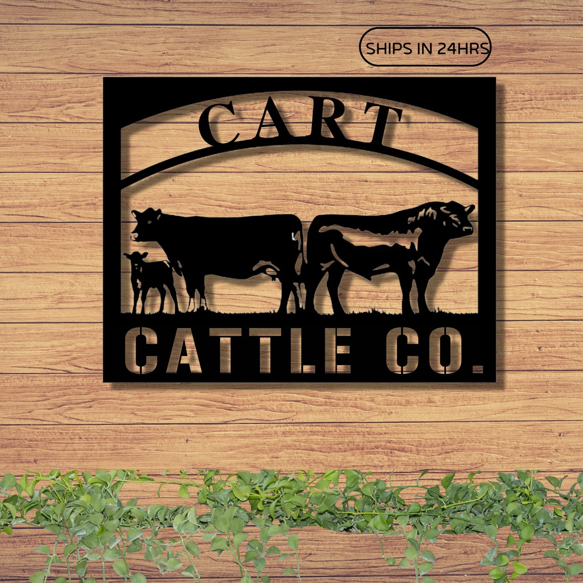 Custom Cow Ranch Sign, Personalized Metal Ranch Sign, Metal Cow Sign ...