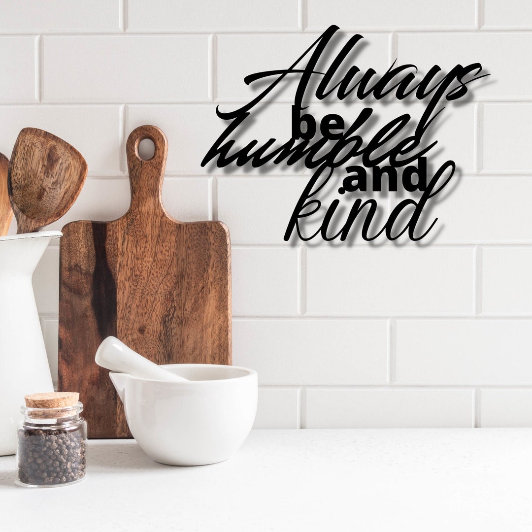 Custom Humble Metal Sign, Humble and Kind Metal Sign, Custom Metal Sign ...