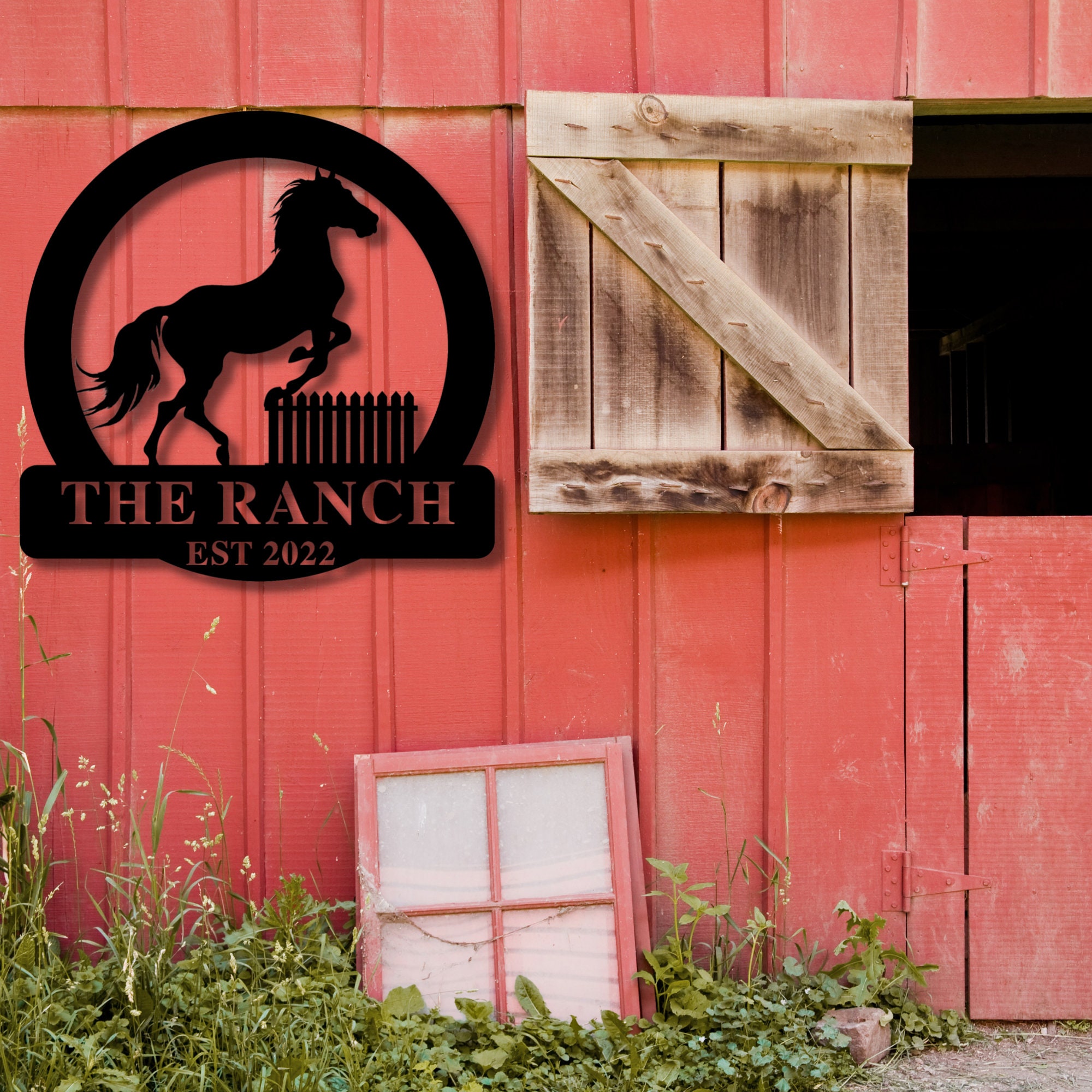 Custom Horse Ranch Sign Personalized Metal Ranch Sign Metal - Etsy
