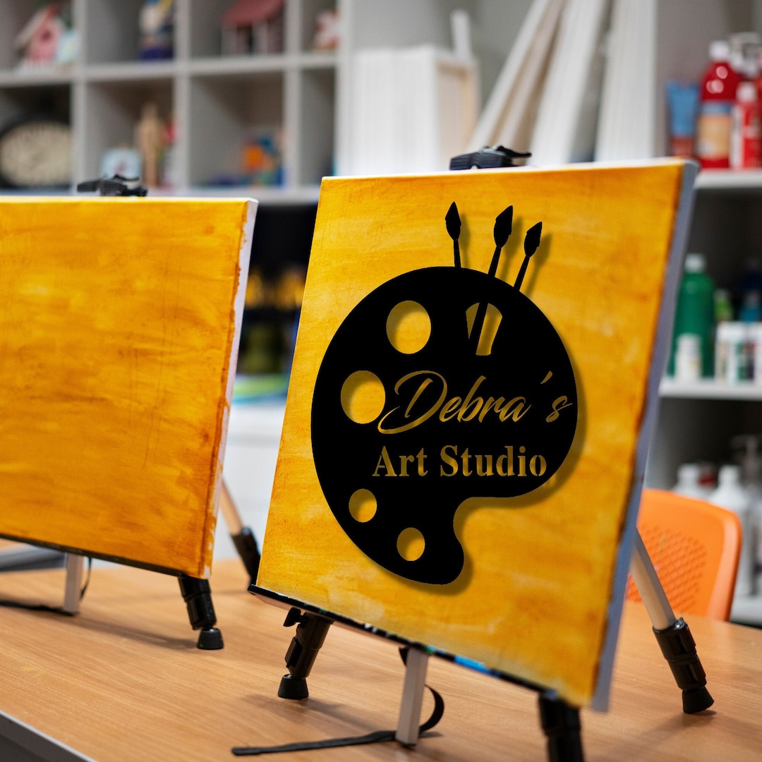 Custom Art Studio Wall Decor, Paint Brush Sign, Painters Sign, Gift for ...