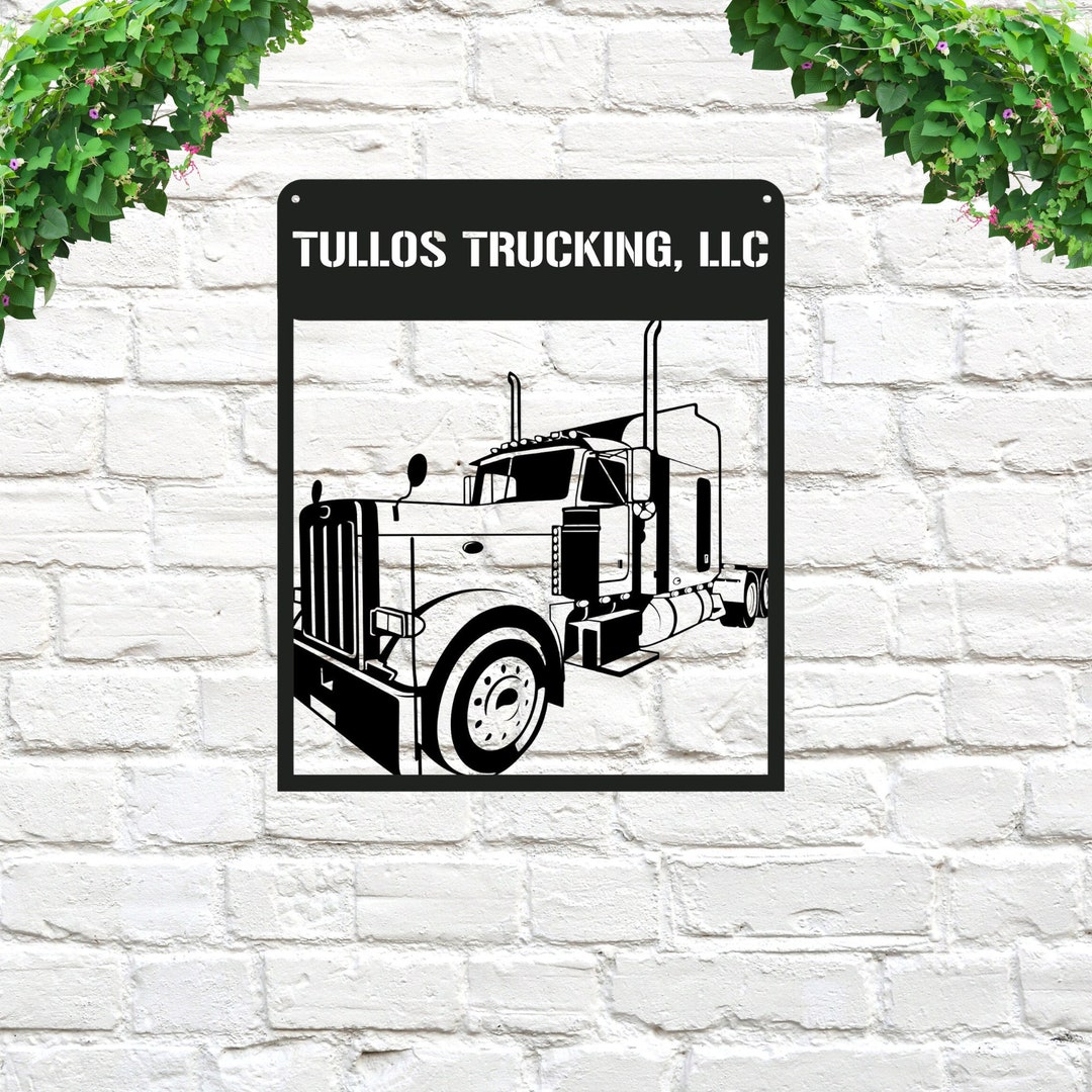 Custom Trucking Sign, Metal Sign, Trucker Lounge Metal Sign, Sign Gift ...