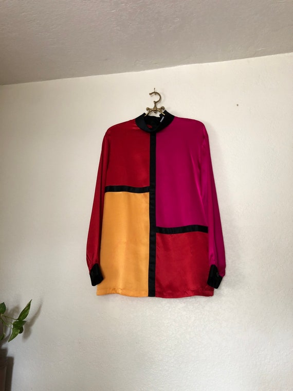 Vintage 100% silk color - Gem