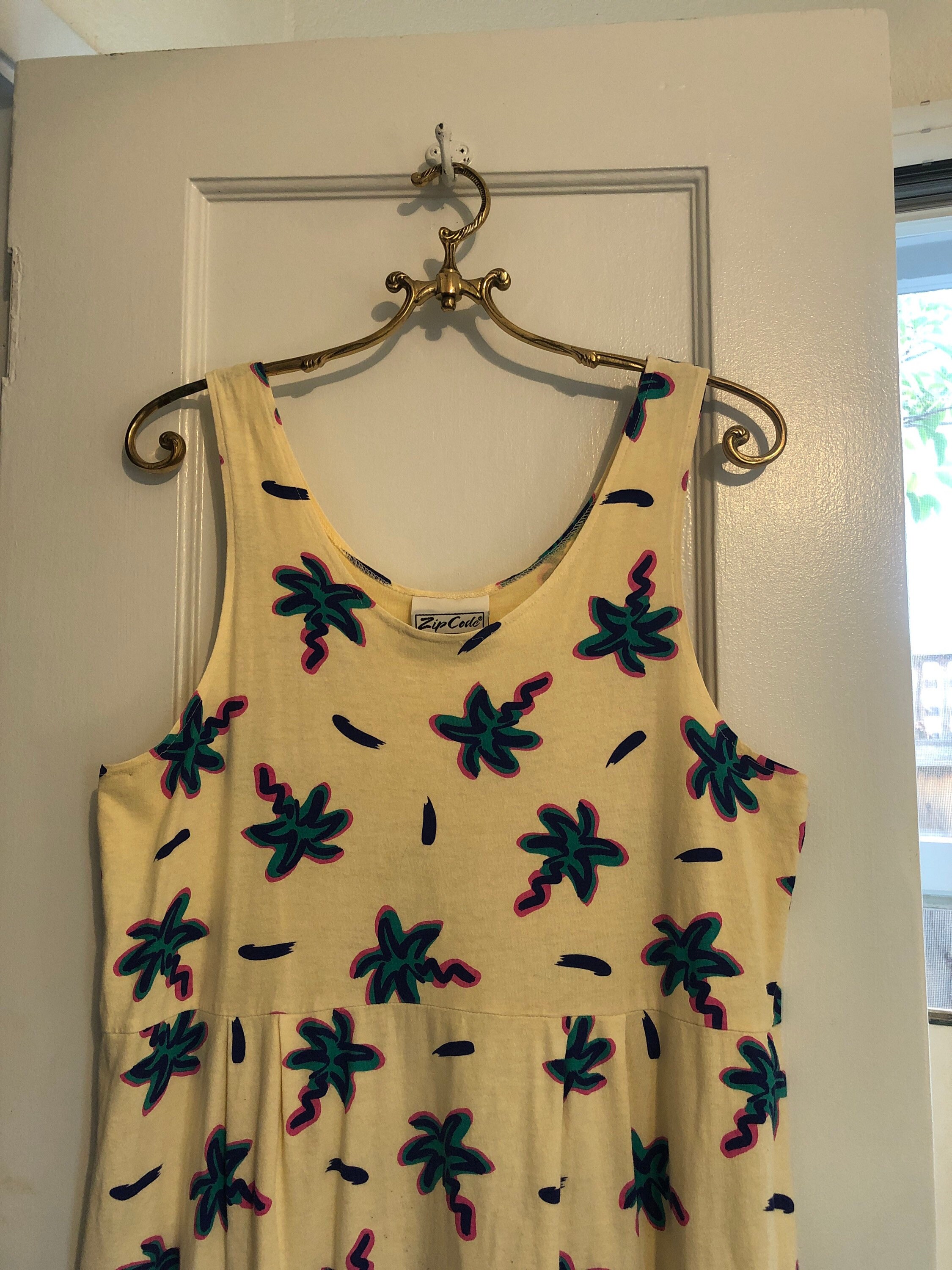 Zip Code Beach Dress Size Median Palms Design Made in - Etsy