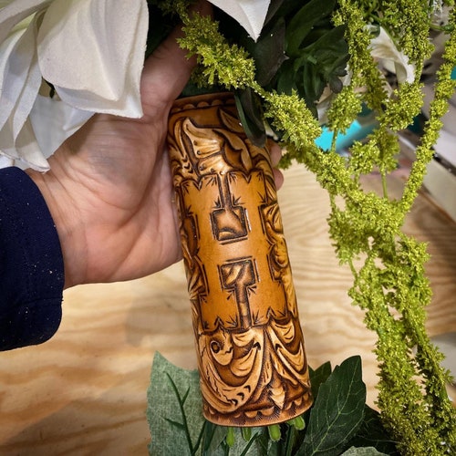 Custom Leather Bouquet Wrap - Etsy