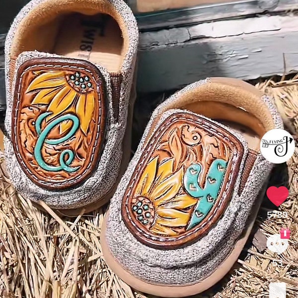 Tooled Leather Shoes - Etsy