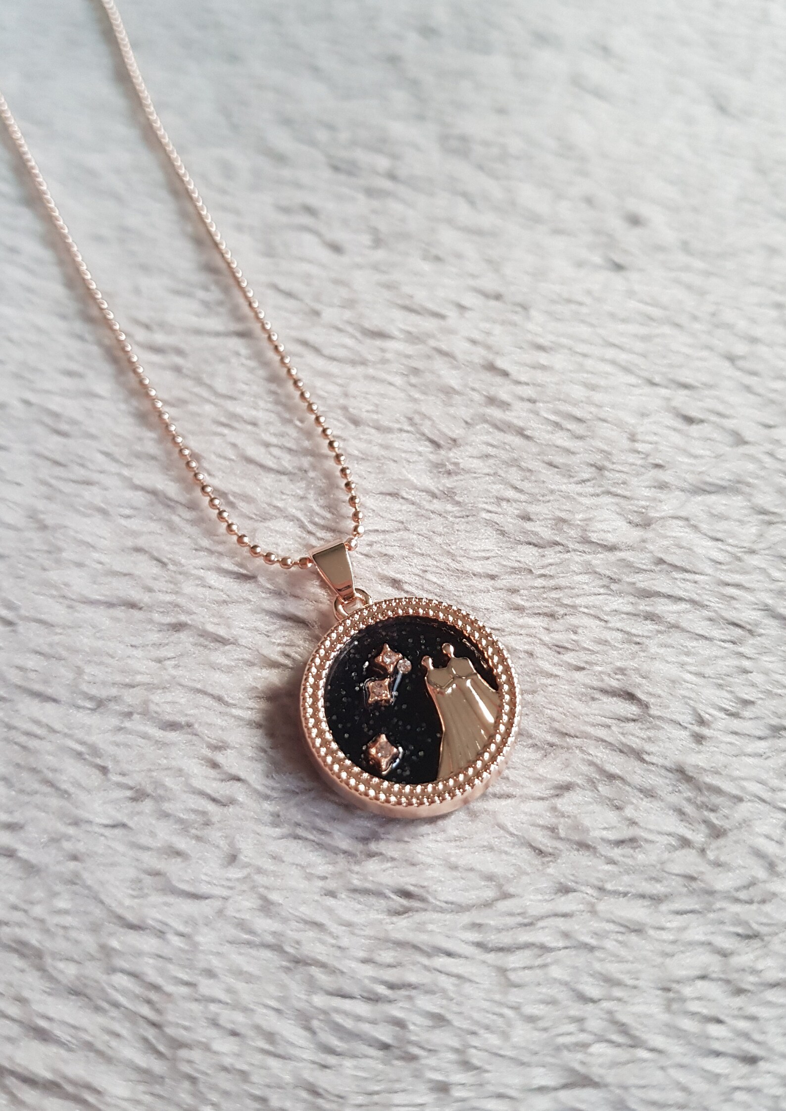 Gemini Zodiac Sign Pendant and Necklace Chain Constellation - Etsy UK