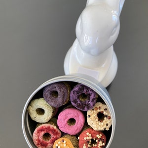24 donut Rabbit Treats With Organic Fruit & Veggie - Etsy