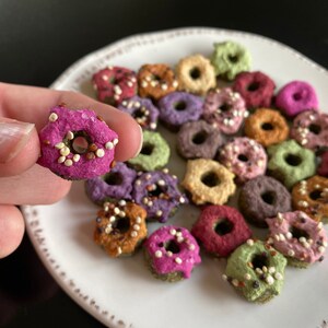 24 donut Rabbit Treats With Organic Fruit & Veggie Glaze 8 Flavors ...