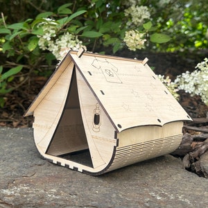 Hammy's Campout Tent Hamster Hide - Hamster Hideout With Glamping Style ...