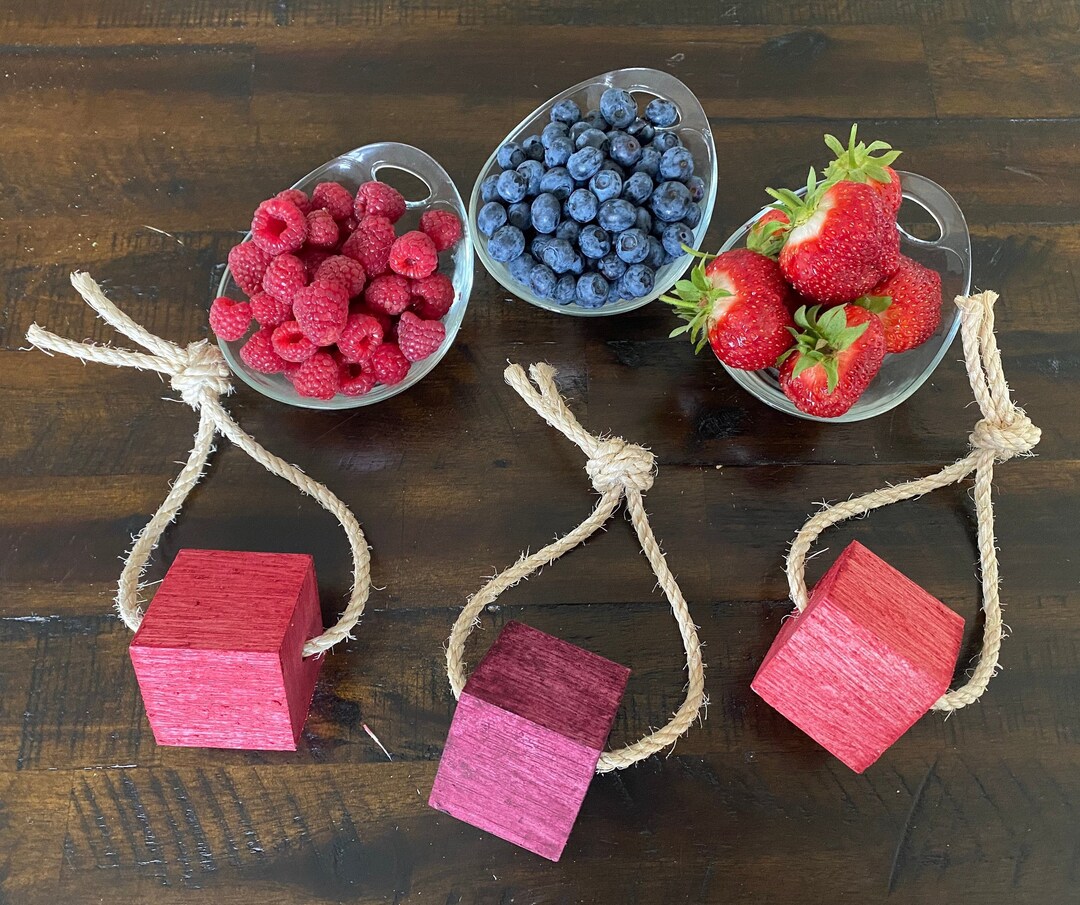 Giant Balsa Chew Block 2-inch Fruit or Veggie-glazed Balsa Wood Chewing ...