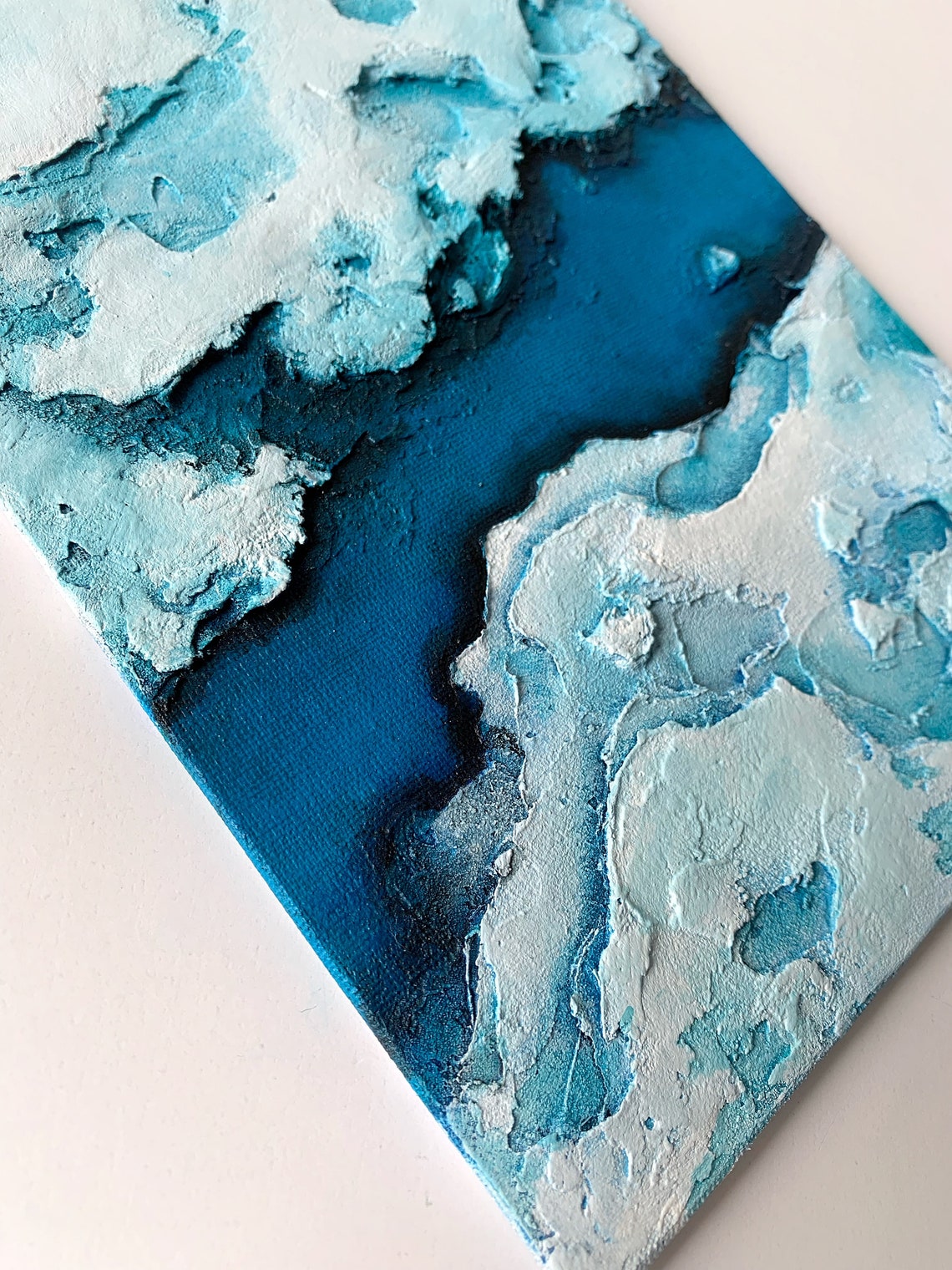 Arctic River Texture Painting - Etsy