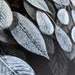 Black and White Spring Leaves Print on Cardboard - Etsy