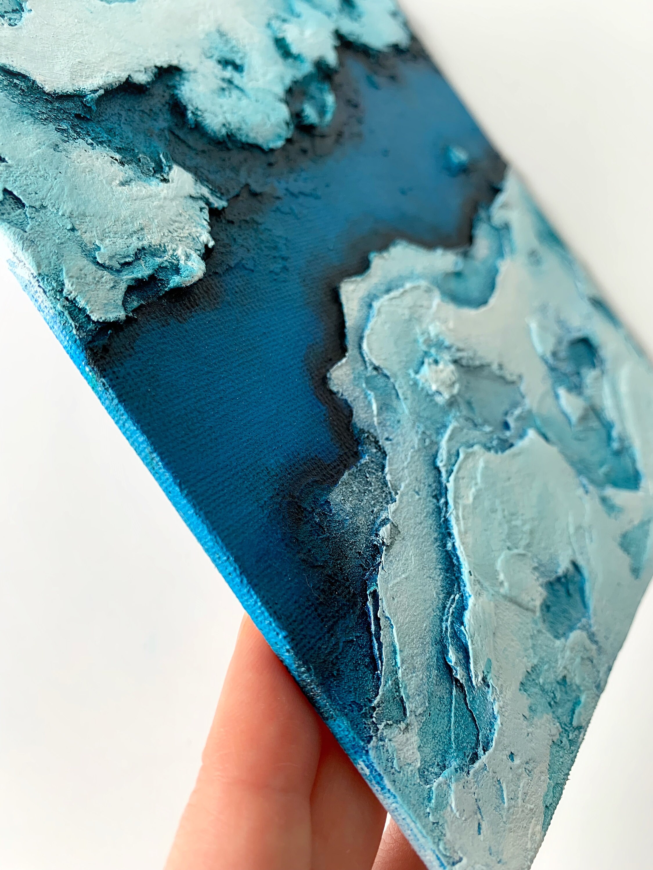 Arctic River Texture Painting - Etsy