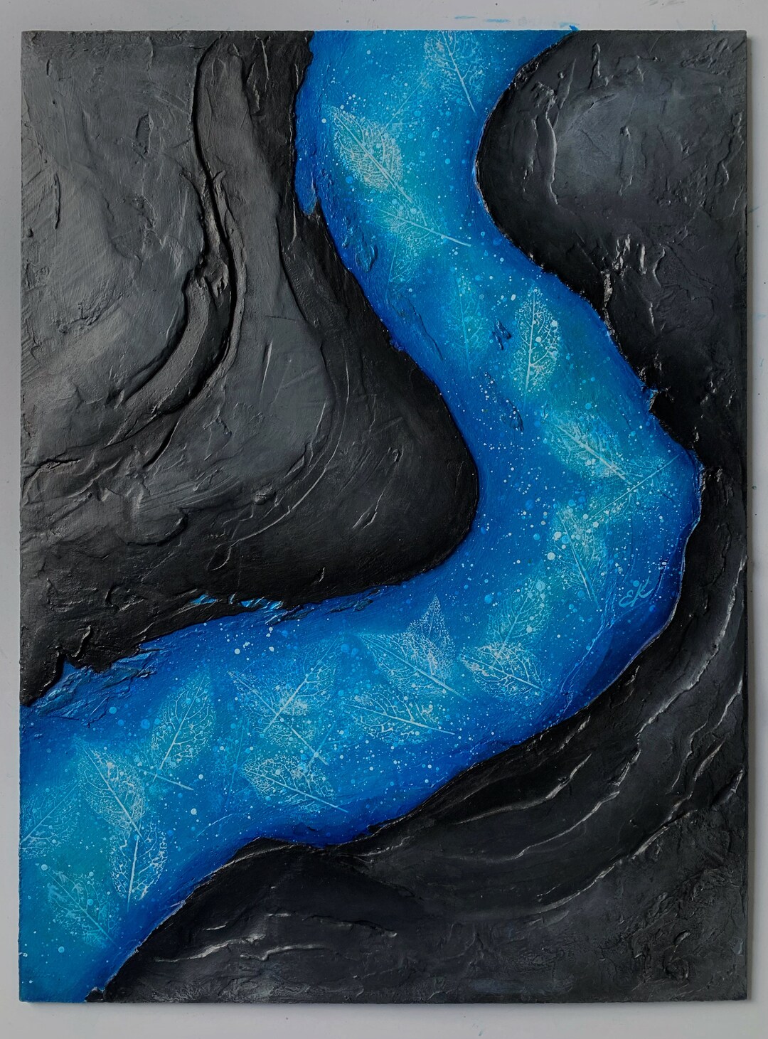 Magic River Texture Acrylic Painting - Etsy