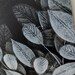 Black and White Spring Leaves Print on Cardboard - Etsy
