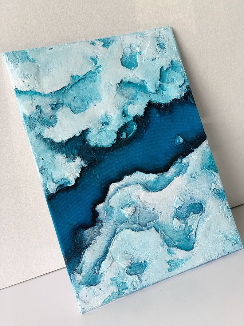 Arctic River Texture Painting - Etsy