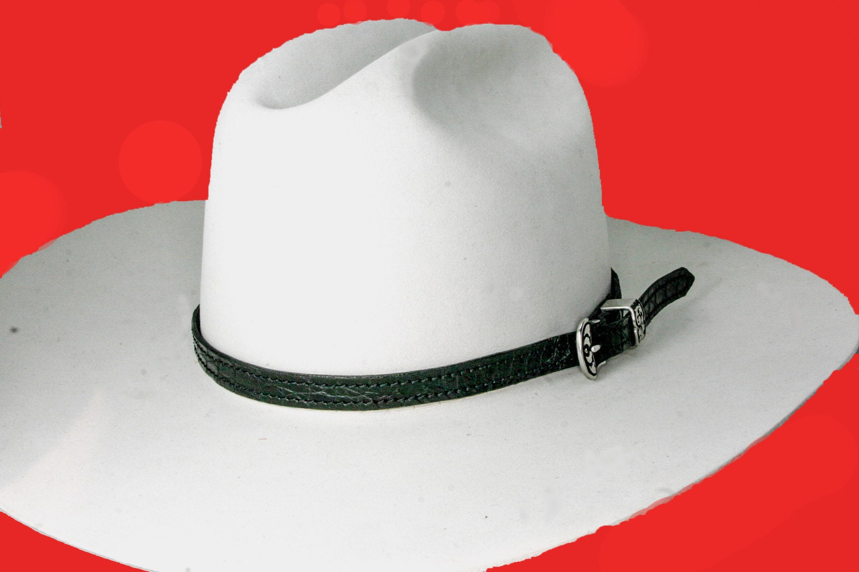 Hat Band Custom Handmade 3/8x 28 in Long ALLIGATOR Black, Brown or ...