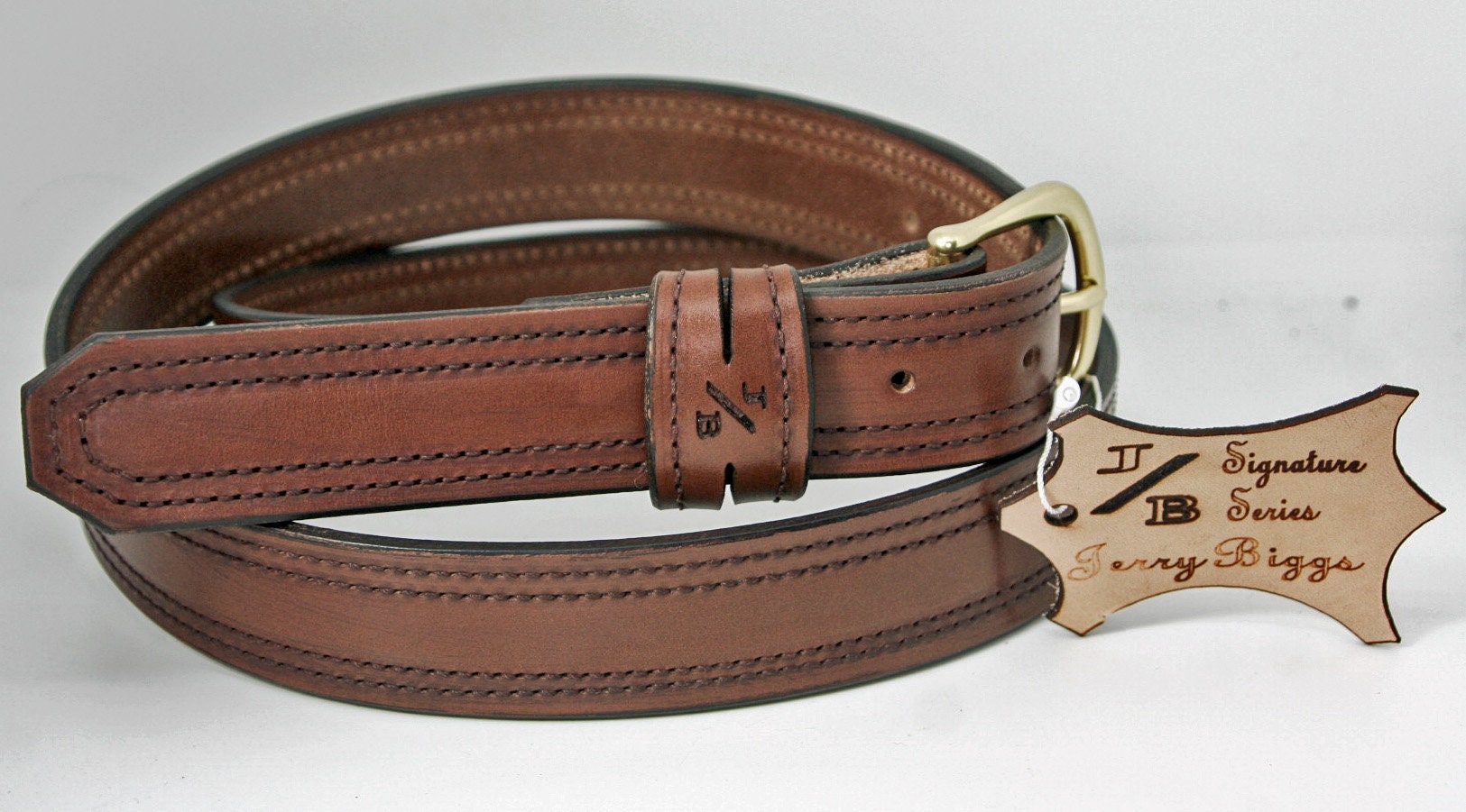 J/B Signature Leather Dress Belt All Custom Handmade From - Etsy