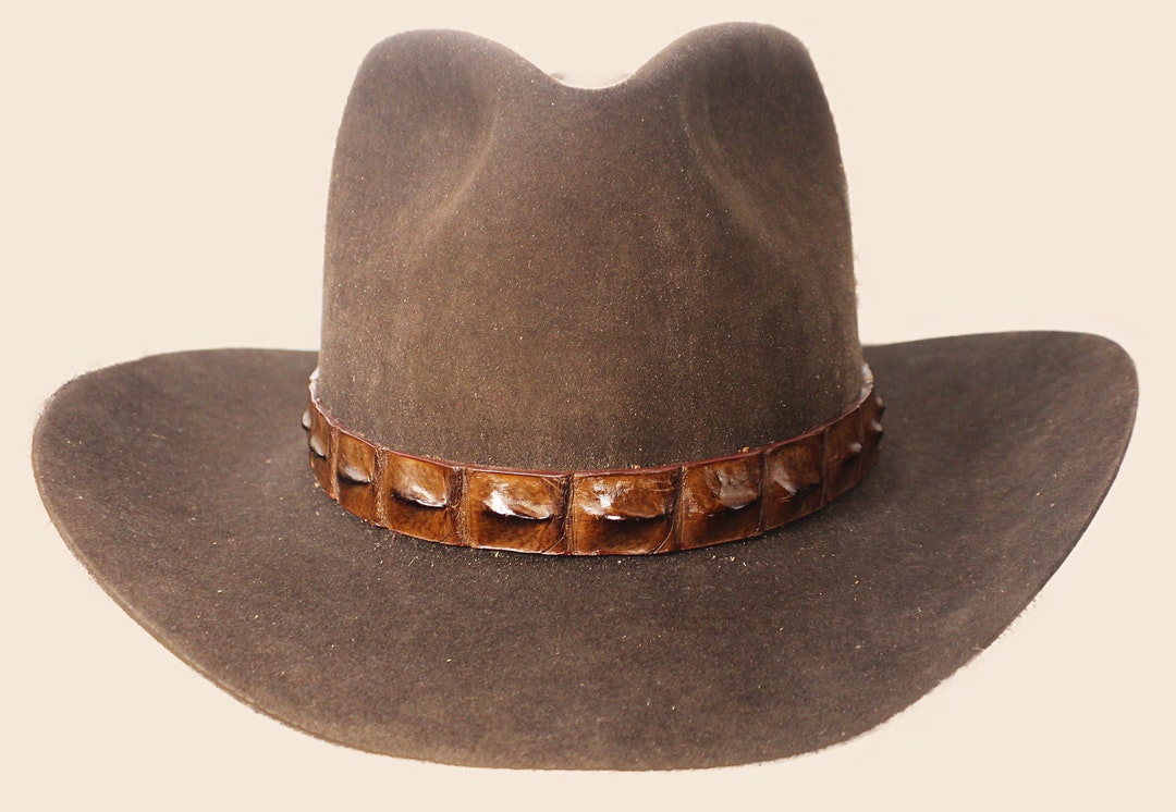Hat Band Hornback Alligator in Two Colors - Etsy