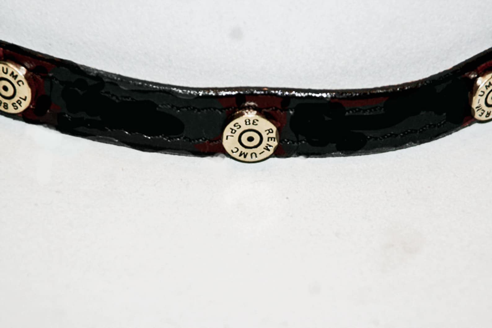 Hat Band Custom Handmade 5/8x 28 in Long With Gold Type Buckles and 38 ...