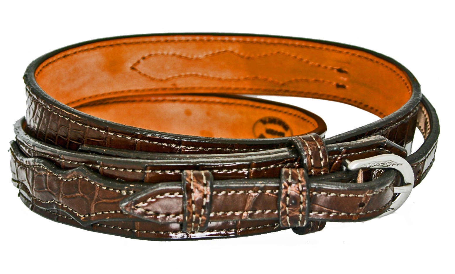 ALLIGATOR Real Florida Alligator Belt Custom Handmade Ranger 11/2 Wide ...