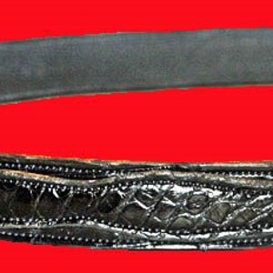 Alligator Ranger Belt Custom Handmade and Custom Silver 4 Piece Buckle ...
