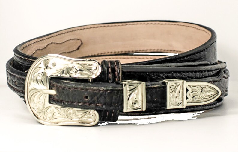 Alligator Ranger Belt Custom Handmade and Custom Handmade 4 - Etsy