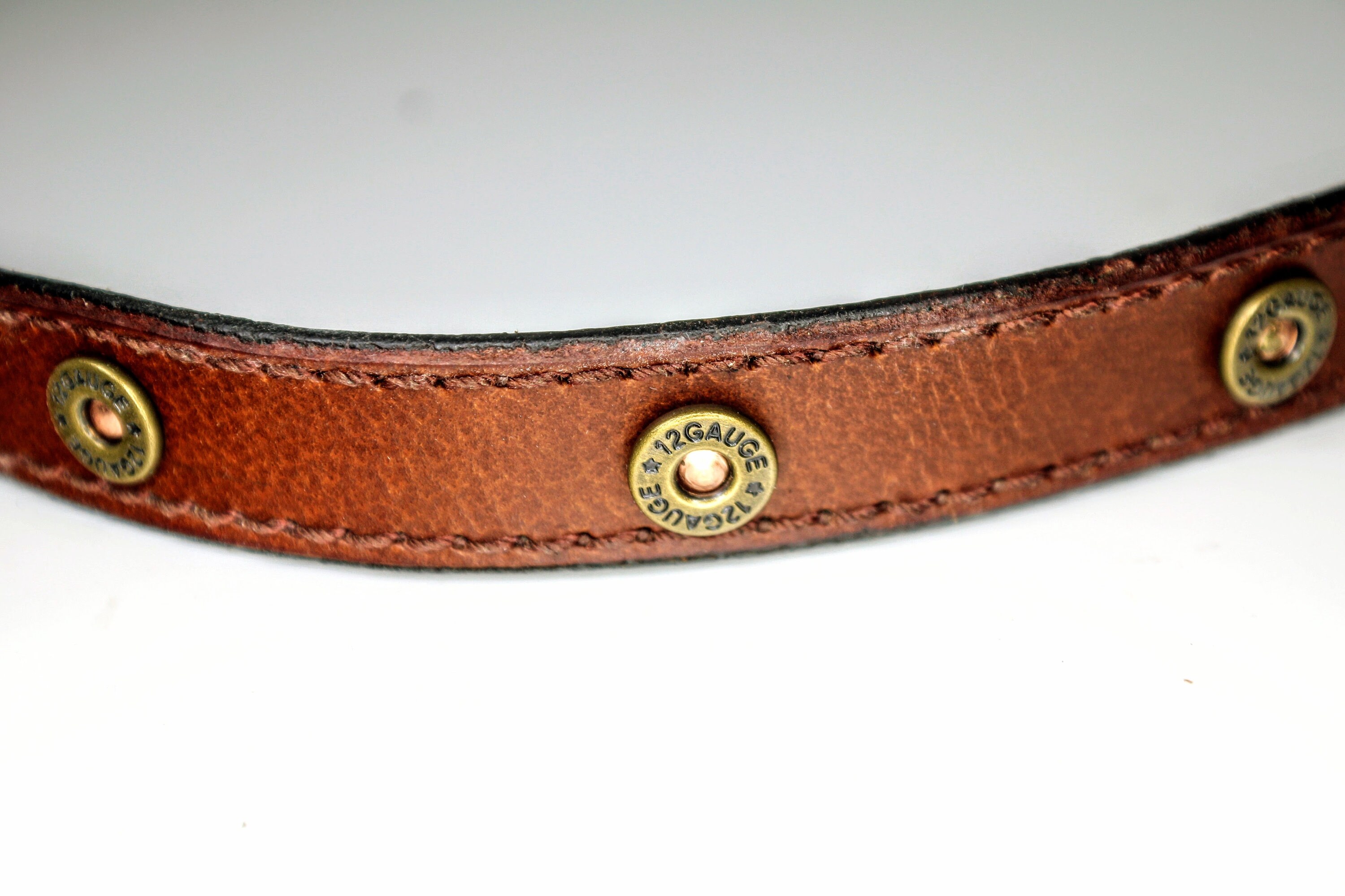 HAT BAND Western Cowboy Water Buffalo Leather With10 12GA Shell Caps - Etsy