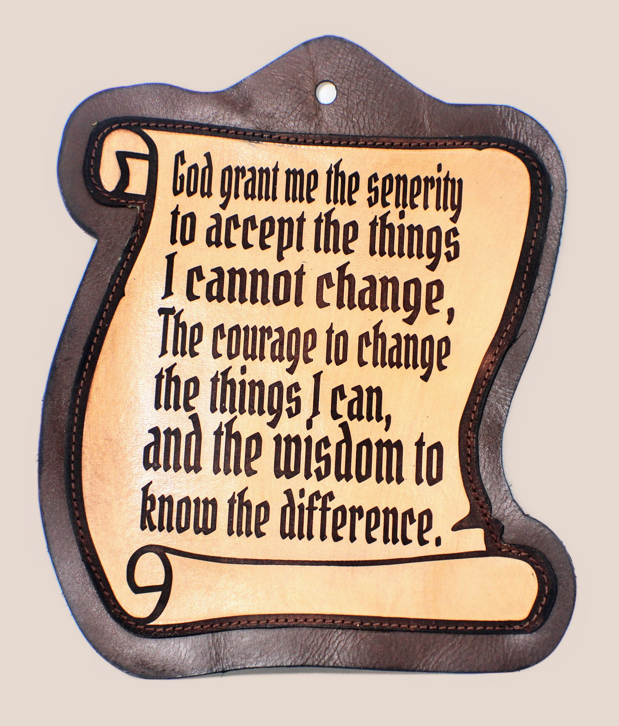 Leather Scrolls Hand Made With Any Saying You Would Want - Etsy