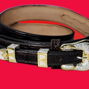 Alligator Ranger Belt Custom Handmade and Custom Handmade 4 Piece ...