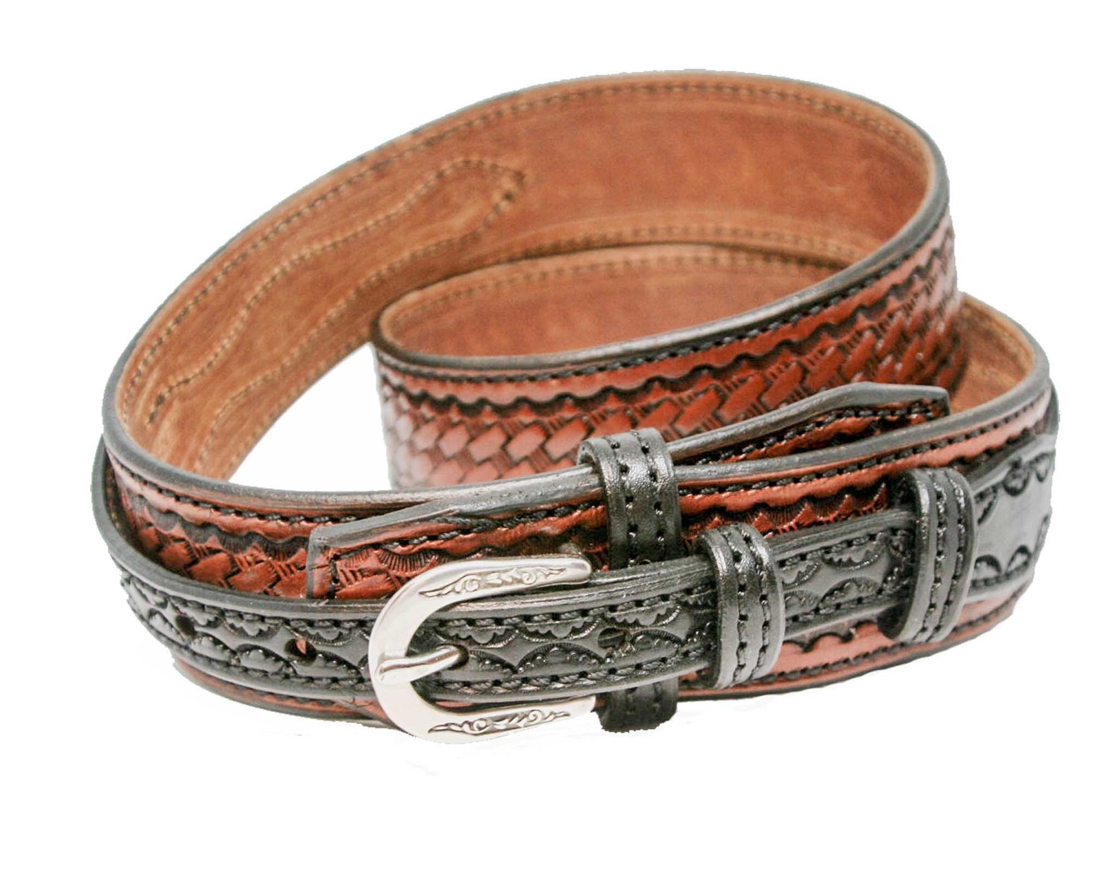 Custom Handmade Ranger Belt One Piece English Bridle Leather 30 to 50 ...
