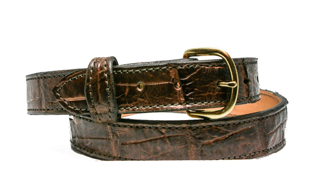 Alligator Belt Custom Handmade Real Alligator Belt 1"- 1 1/4" or 11/2 ...