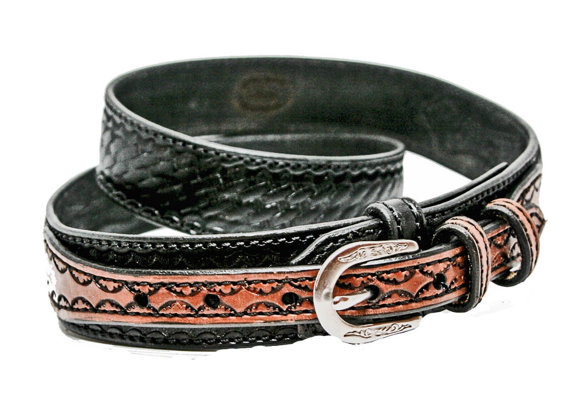 Custom Handmade Ranger Belt One Piece English Bridle Leather 30 to 50 ...