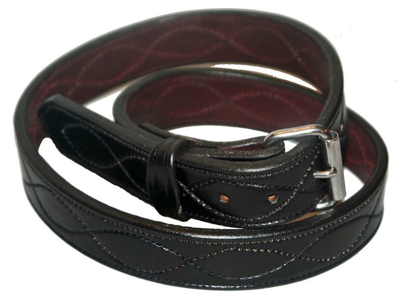 Leather Gun Belt the Ultimate 10 Oz Harness Leather With 5 Oz Latigo ...