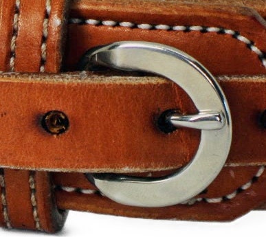 Belt Custom Handmade Ranger One Piece English Bridle Leather Basket ...