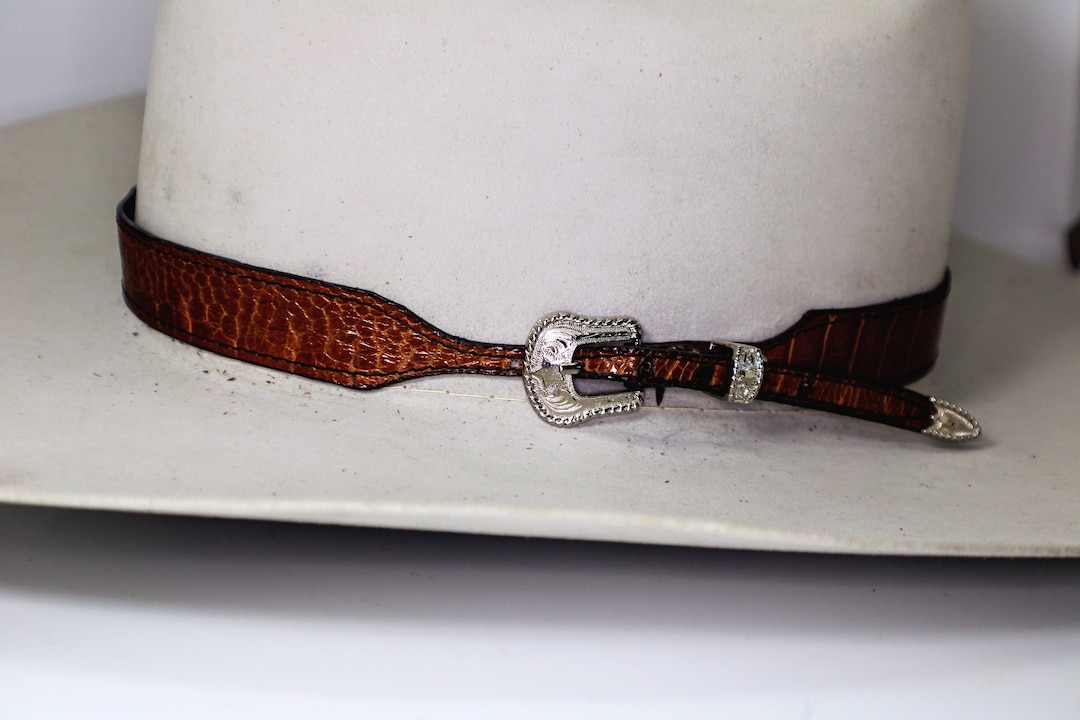 Ostrich Leg Hat Band Western Cowboy Hat 3/4x28" Custom Handmade in ...