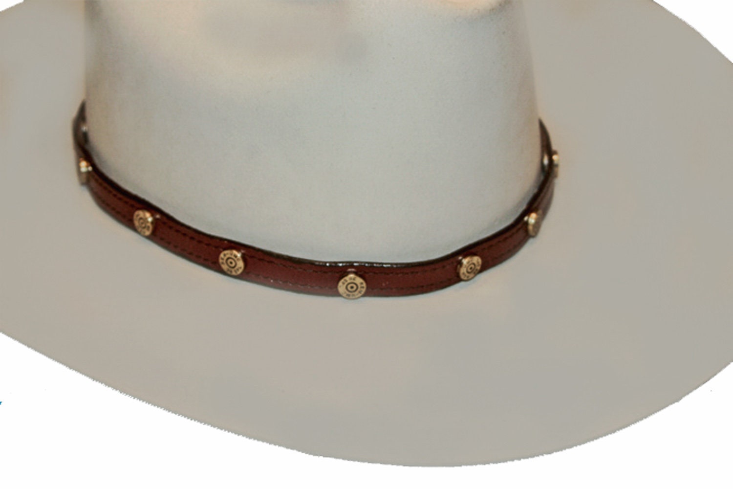 Hat Band Custom Handmade 5/8x 28 in Long With Gold Type Buckles and 38 ...
