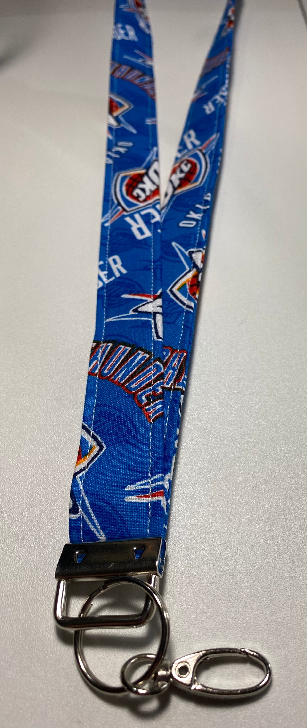 Oklahoma City Basketball Lanyard With Swivel Clip - Etsy