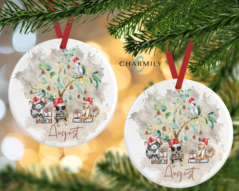 Eucalyptus Tree With Australian Animals | Christmas Ornament ...